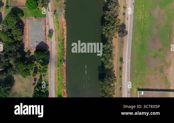 Rowing contest of rowing, sport, Aerial view Stock Video Footage - Alamy