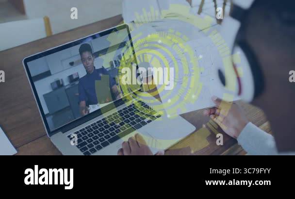 Studying engineering animation, person in school with laptop and ...