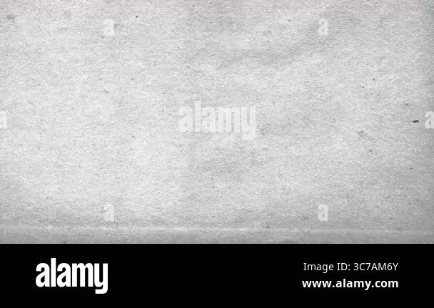 Abstract white background animation of a grunge textured old paper. 4K ...