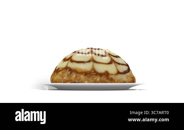 dulce de leche in plate Stock Video Footage - Alamy