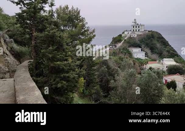 Bacoli, Campania, Italy March 23, 2025: The Lighthouse Path or Bird ...