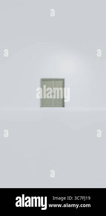 3D loop satisfying door corridor animation Stock Video Footage - Alamy