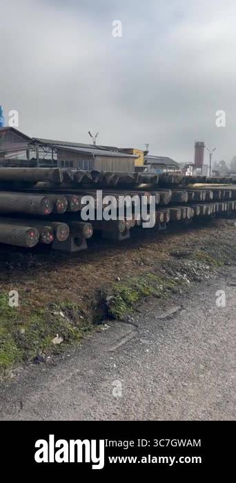 Power lines and timber poles Stock Videos & Footage - HD and 4K Video ...