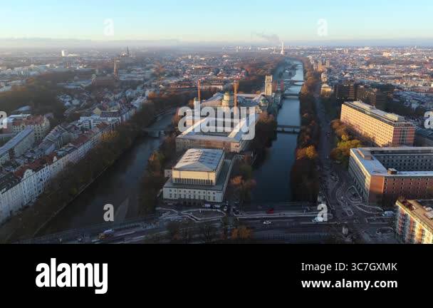 Aerial view German Museum of Masterpieces of Science and Technology in ...