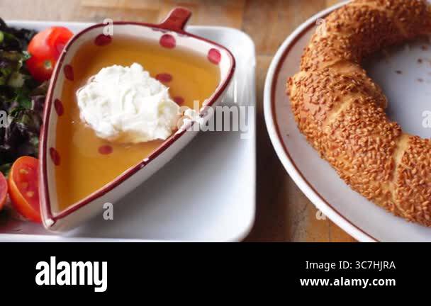 Traditional turkish breakfast sesame Stock Videos & Footage - HD and 4K ...