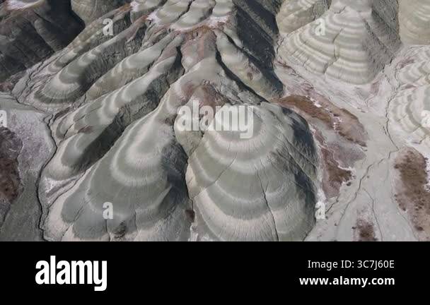 Footage of rock formations lined up in layers Stock Video Footage - Alamy