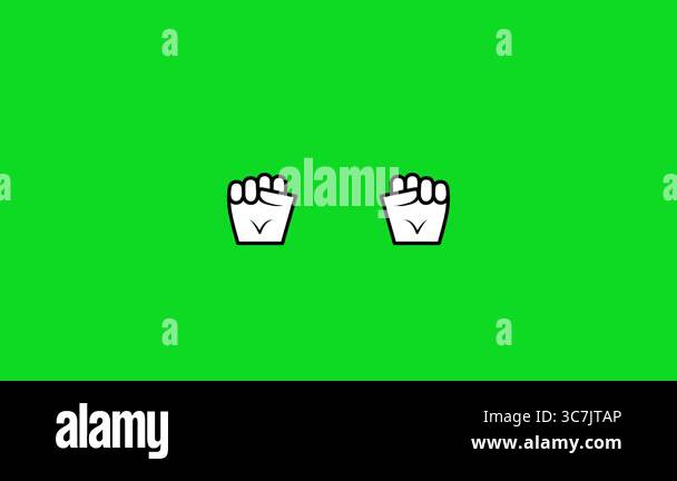 An animation of hands sequentially showing finger counting from 0 to 10 ...