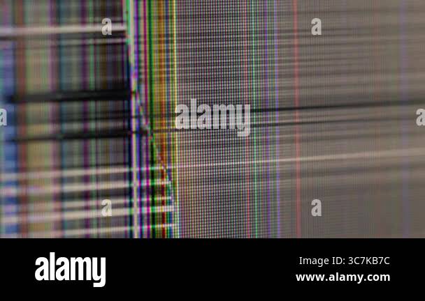 Digital texture. Bad transition. Disturbance glitch signal due to ...