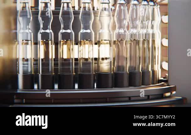 Production of pharmaceutical products. Light inspection. Medical ...