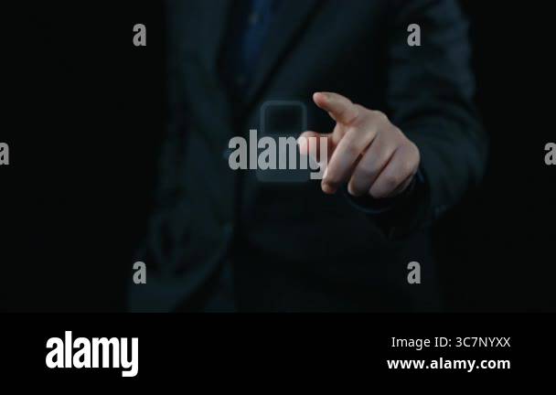 Business person explore the core of cyber security. Delve into cyber protection methods, threats ...