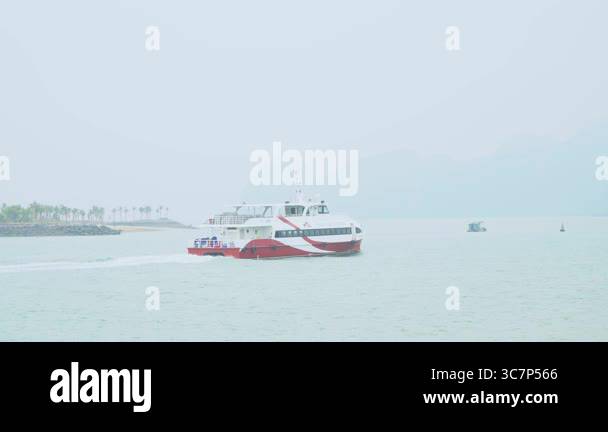 Luxury Cruise Ship Sailing Out to Sea Stock Video Footage - Alamy