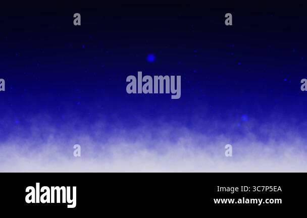 Realistic animated background of blue smoke, fog, steam, vapor cloud ...