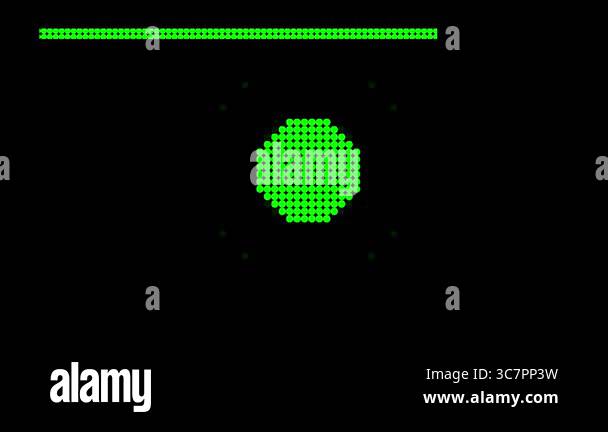 This image displays a green pixel-style target reticle, commonly used ...