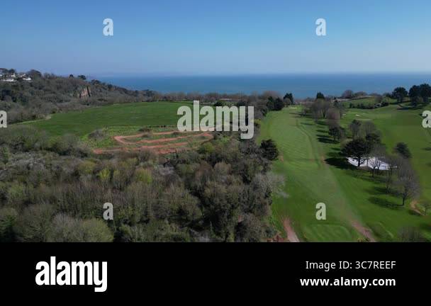 Torquay, Torbay, South Devon, England: DRONE VIEWS: Torquay golf club ...