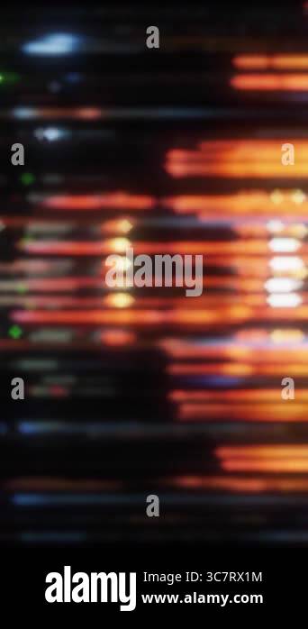 An abstract and imaginative representation of vibrant light streams ...