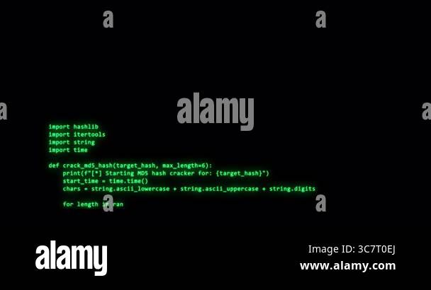 Software hack concept, coding screen, python code, programing Stock Video Footage - Alamy