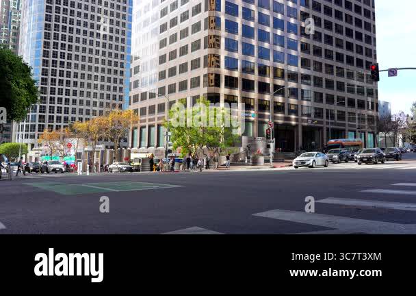 Los Angeles, California - January 7, 2025: Busy Los Angeles ...
