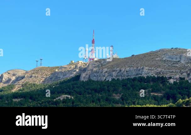 Communication towers on summit Stock Videos & Footage - HD and 4K Video ...