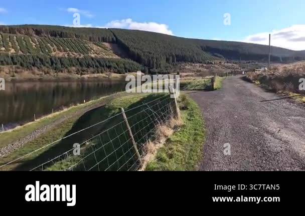 Walking in Glen Devon near Loch Turret Reservoir in Perthshire ...