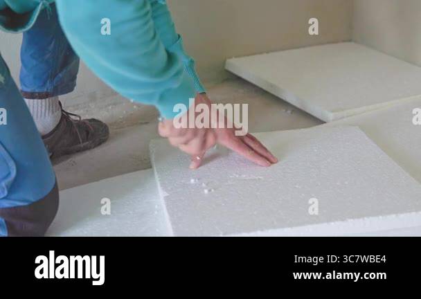 Builder install styrofoam insulation Stock Videos & Footage - HD and 4K ...
