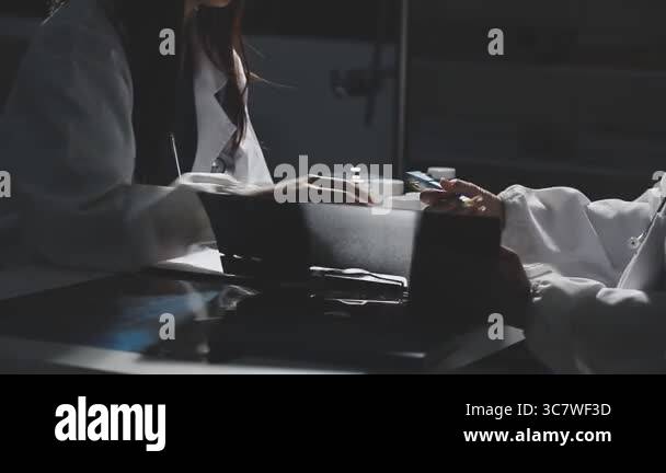 professional doctor working in hospital office. medical medical and ...