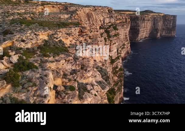Experience the stunning beauty of Malta from above, showcasing majestic ...
