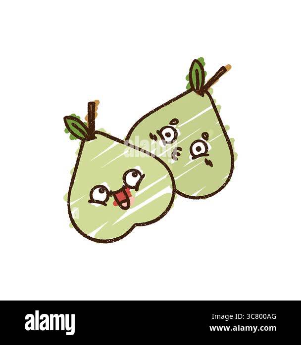 A simple looping animated Pears Chalk Drawing Stock Video Footage - Alamy