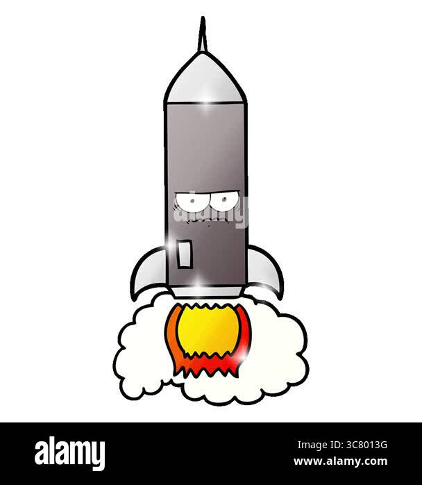 A simple looping animated cartoon rocket Stock Video Footage - Alamy