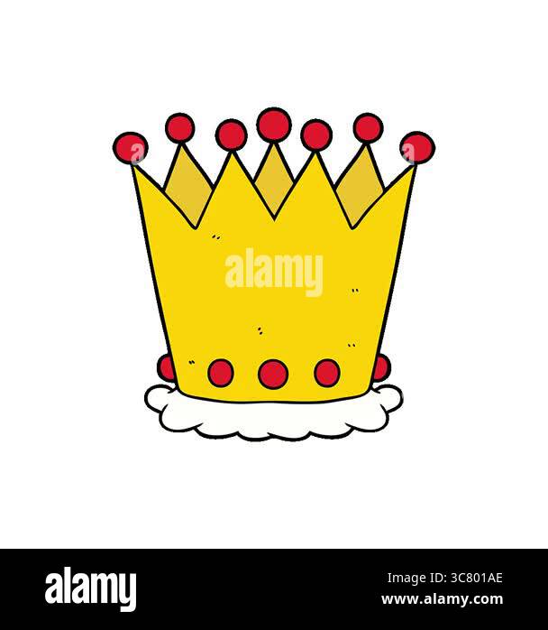 A simple looping animated cartoon crown Stock Video Footage - Alamy