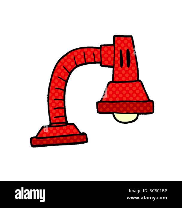 A simple looping animated cartoon doodle adjustable lamp Stock Video ...