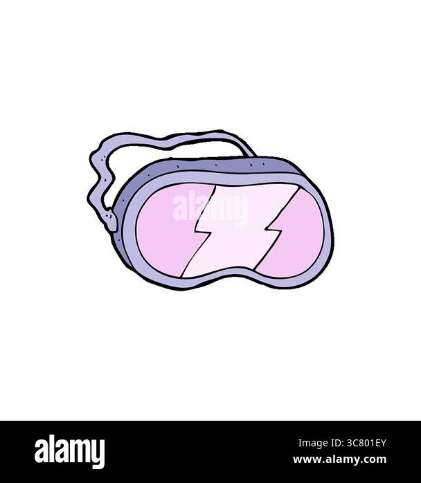 A simple looping animated cartoon ski goggles Stock Video Footage - Alamy