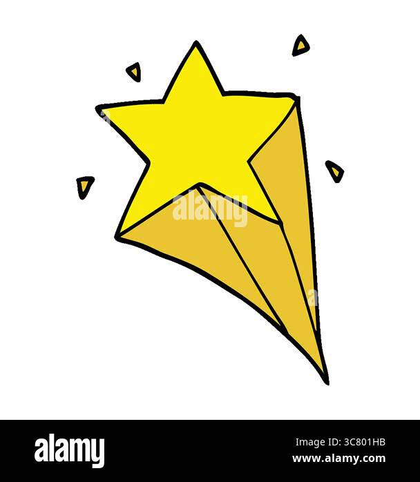 A simple looping animated cartoon star Stock Video Footage - Alamy