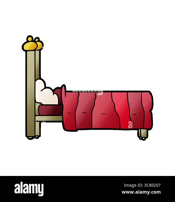 A simple looping animated cartoon bed Stock Video Footage - Alamy