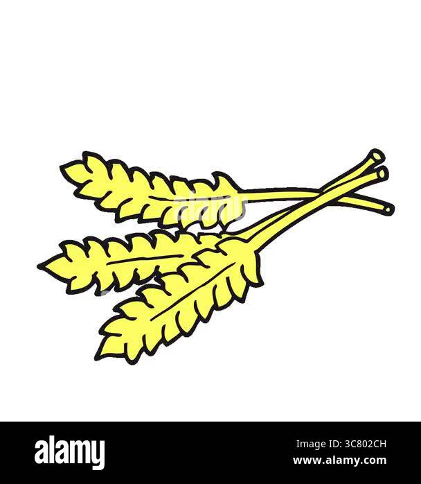 A simple looping animated cartoon wheat Stock Video Footage - Alamy