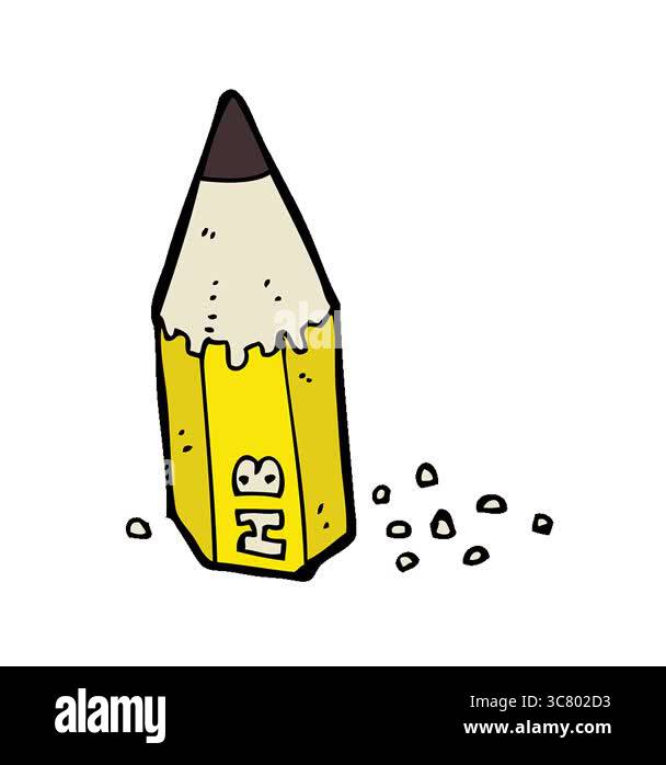 A simple looping animated cartoon pencil stub Stock Video Footage - Alamy