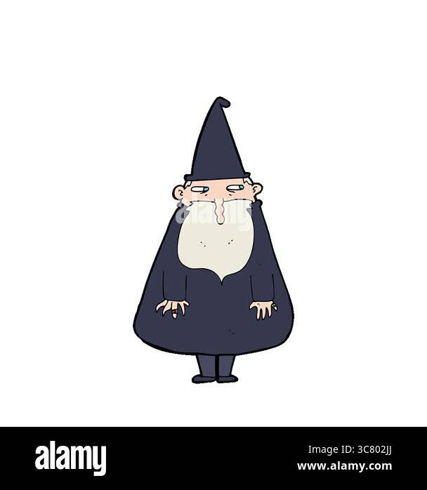 A simple looping animated cartoon wizard Stock Video Footage - Alamy