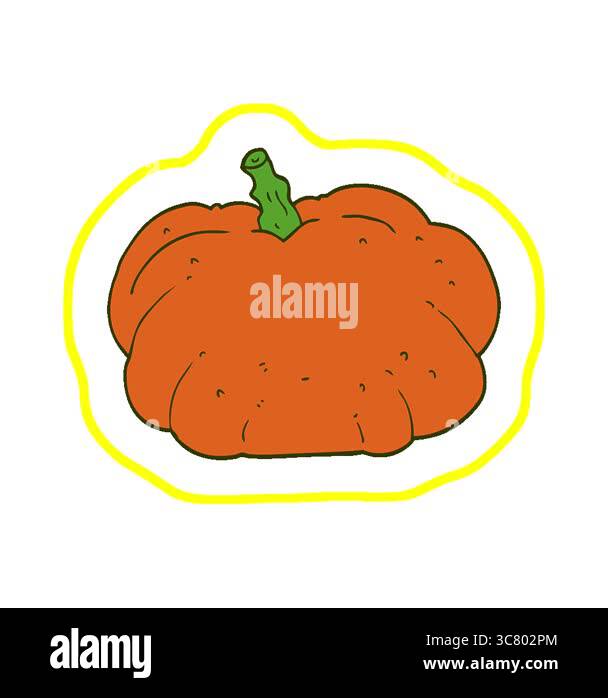 A simple looping animated cartoon pumpkin Stock Video Footage - Alamy