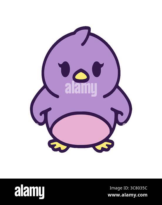 A simple looping animated cute cartoon bird Stock Video Footage - Alamy