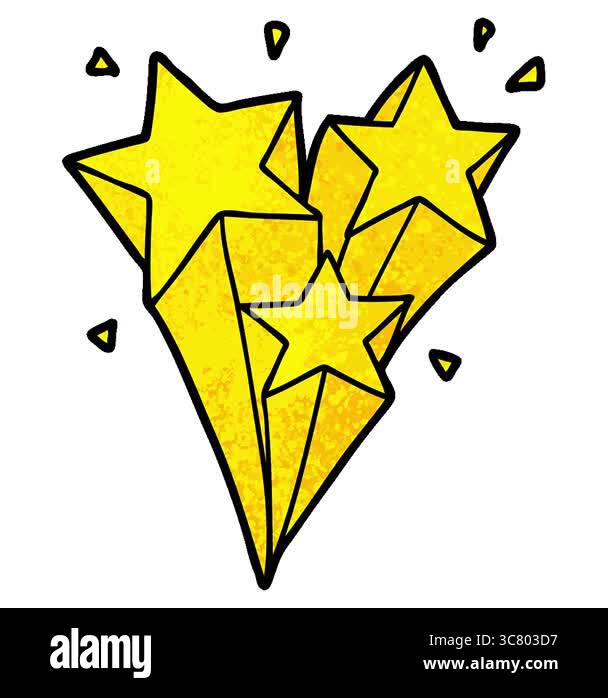 A simple looping animated shooting stars cartoon Stock Video Footage ...