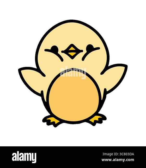 A simple looping animated cute cartoon bird Stock Video Footage - Alamy