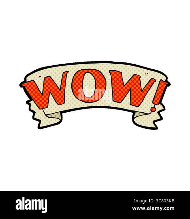 A simple looping animated cartoon wow symbol Stock Video Footage - Alamy