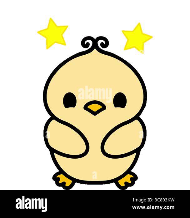 A simple looping animated cute cartoon bird Stock Video Footage - Alamy