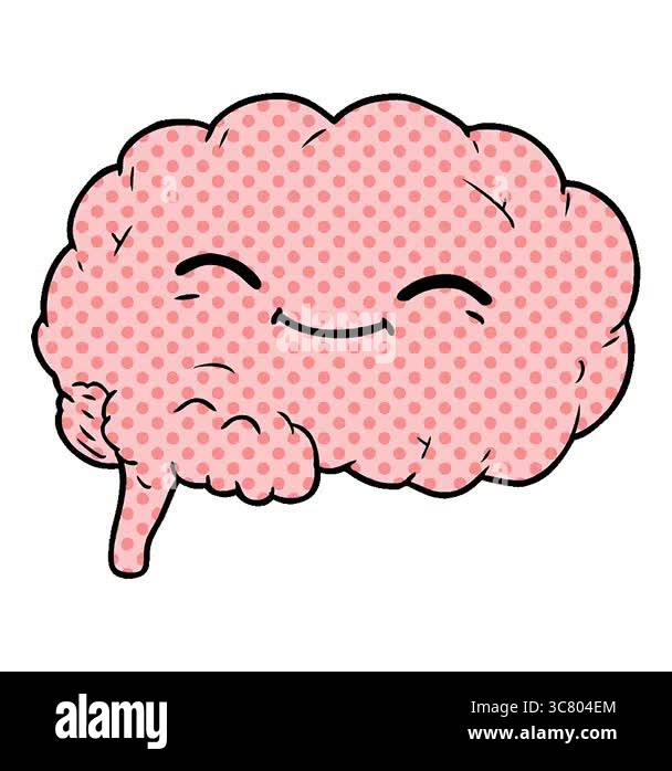 A simple looping animated cartoon brain Stock Video Footage - Alamy