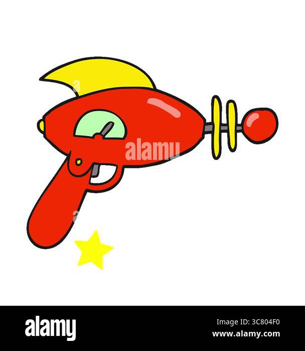 A simple looping animated cartoon ray gun Stock Video Footage - Alamy