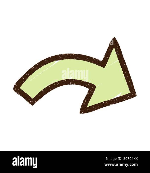 A simple looping animated Pointing Arrow Chalk Drawing Stock Video ...