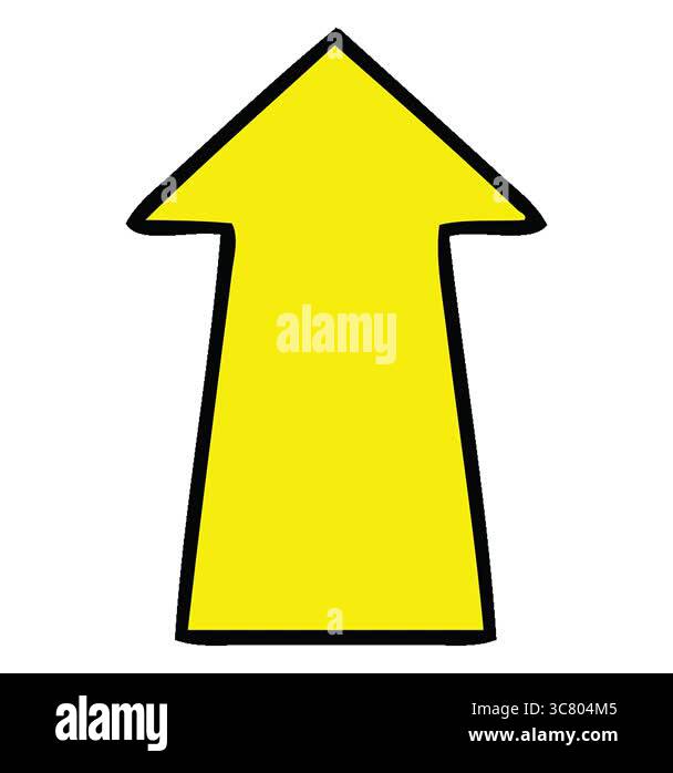 A simple looping animated hand drawn quirky cartoon arrow Stock Video ...