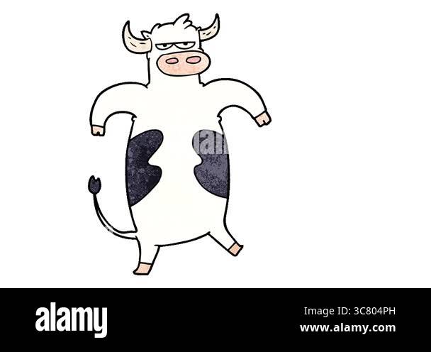 A simple looping animated cartoon bull Stock Video Footage - Alamy