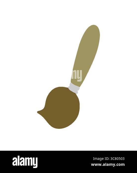 A simple looping animated artists paint brush Stock Video Footage - Alamy