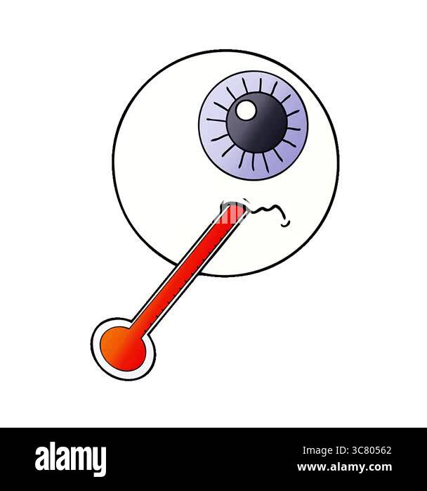 A simple looping animated cartoon ill eyeball Stock Video Footage - Alamy
