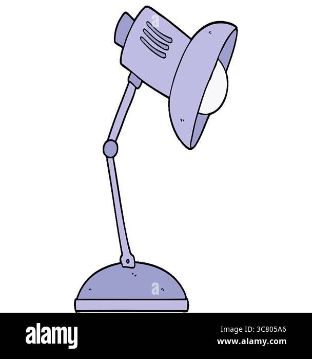 A simple looping animated cartoon lamp Stock Video Footage - Alamy